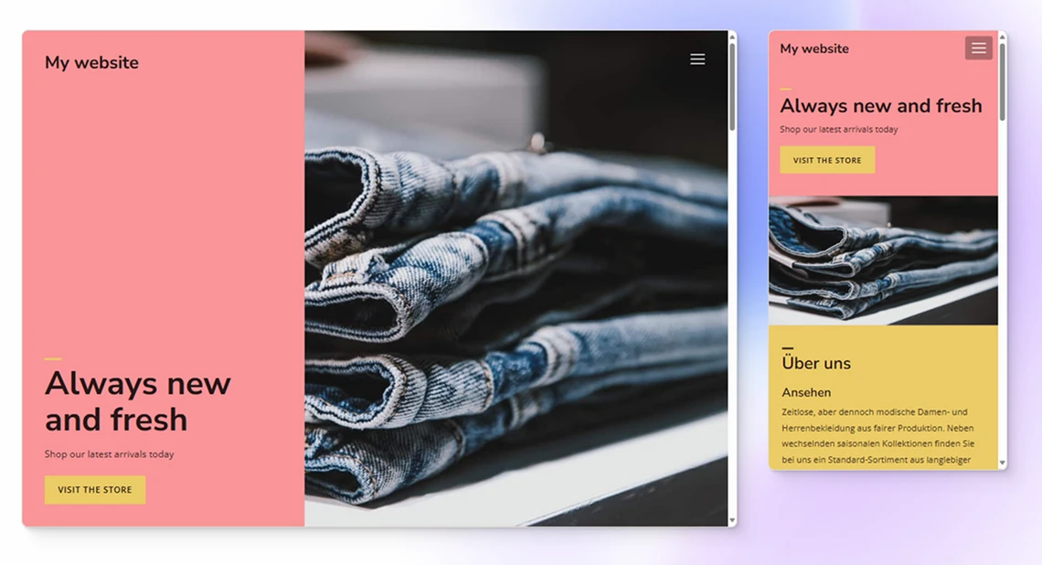 Website erstellen mit dem Homepage-Baukasten von easyname
